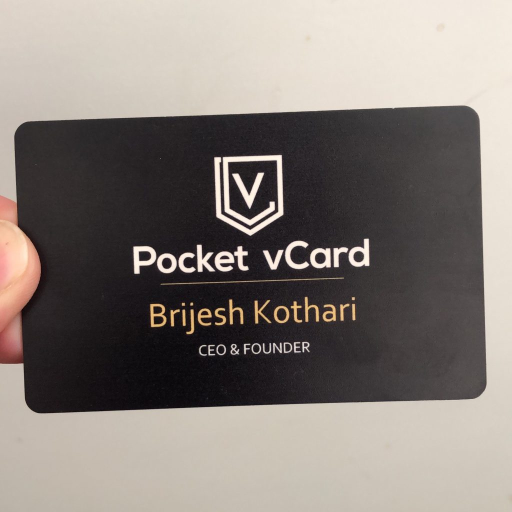 NFC + QR Code Business Card - Pocket vCard